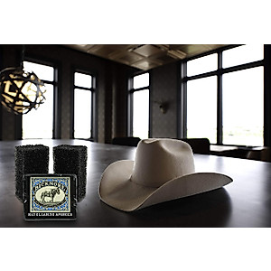 Bickmore Felt Hat Cleaning Sponge - Perfect for Western, Cowboy, Cowgirl Hats & More Black
