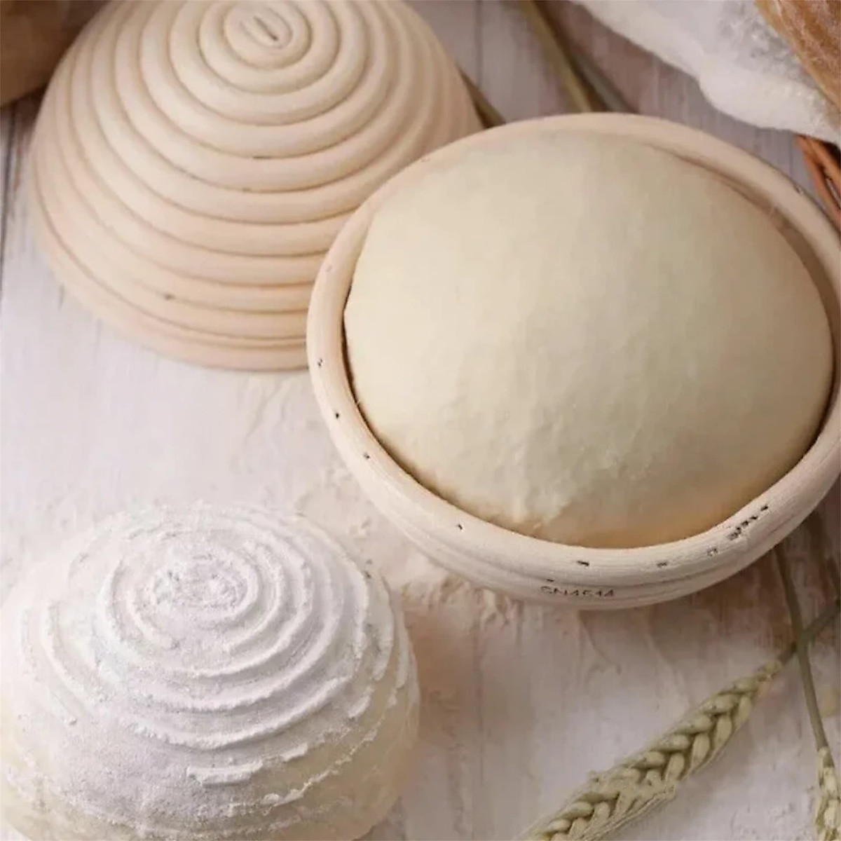 9 Inch Round Bread Banneton Proofing Basket Set of 2 – Bread Baking Kit Sourdough Proofing Basket for Artisanal Bread – Bread Making Tools For Professional & Home Bakers (9 inch round- 2 pack)