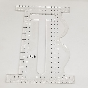 HONEYSEW Quilting Ruler Sid is A Straight,Curvy Quilting Tool with A Cut Out Center to Helping You Create Some Amazing Designs