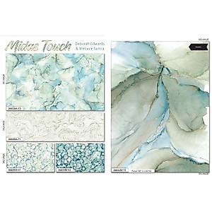 Northcott Midas Touch 30" Multi Texture Panel W/Metallic Gold Teal/Green