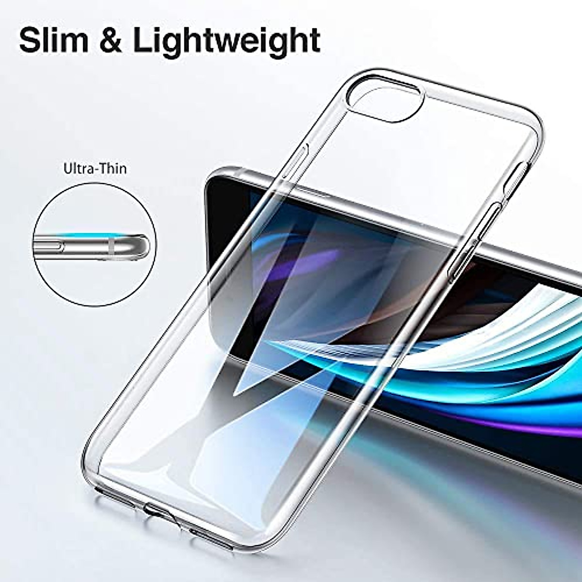 MILEGAO Samsung Galaxy A04 4G A045F A045M Case + 2PCS Screen Protector Tempered Glass, Ultra Thin Bumper Shockproof Soft TPU Silicone Cover Case for Samsung Galaxy A04 4G A045F A045M (6.5”)