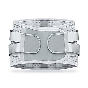 Self-Heating Back Brace For Lower Back Pain Relief Lumbar Support Belt With 3 Removable Lumbar Pads And Support Plates Women Men Sciatica Scoliosis Herniated Disc Breathable Grey ( Size : XL/X-Large )