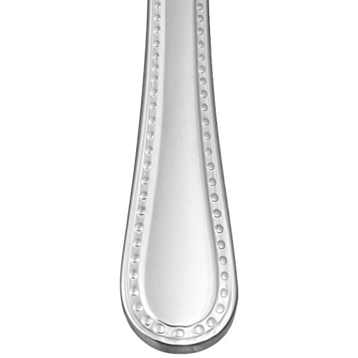 Amazon Basics Stainless Steel Dinner Knives with Pearled Edge, Pack of 12, Silver