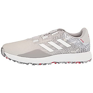 adidas Men's S2G BOA Wide Spikeless Golf Shoes, Grey Two/Footwear White/Grey Three, 9