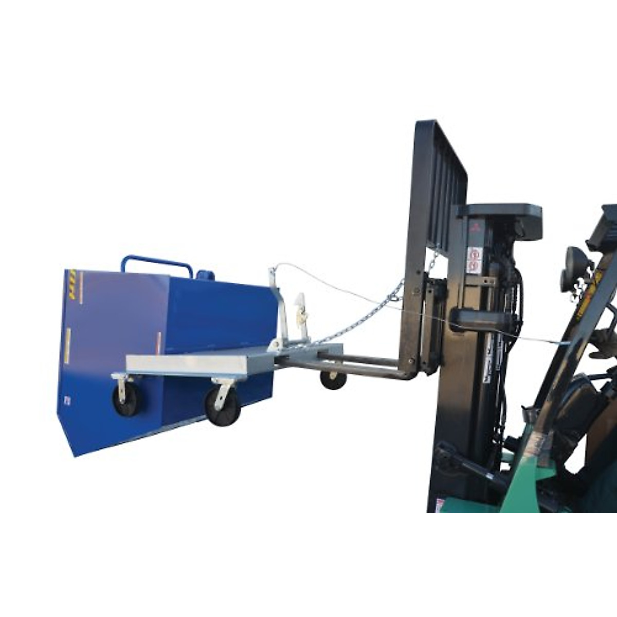 Vestil P-HOP-1.5 Portable Tilt Refuse Hopper, Steel, 2000 lb. Capacity, 49-3/8 x 53-3/8 x 52-7/8 inches (H x W x D)