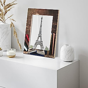 Yzrwebo Animal Dog 11x14 Picture Frame Book Wood Grain Wood Photo Frames High Transparent Horizontal and Vertical Tabletop Display or Wall Mounting for Family Home Gallery Office