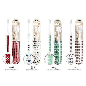 LENITH [Pack of 10] NEW CLIO Designer Toothbrush My Brush Set