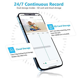 Light Bulb Security Camera, 2K 360° Pan Tilt WiFi Security Camera Indoor Wireless Outdoor Color Night Vision 24/7 Motion Tracking Detect Pet Dog Cam 2-way Talk SD/Cloud Storage Home Security Outside