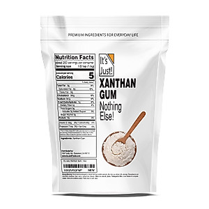 It's Just - Xanthan Gum, 15oz, Keto Baking, Non-GMO, Thickener for Sauces, Soups, Dressings, Packaged in USA