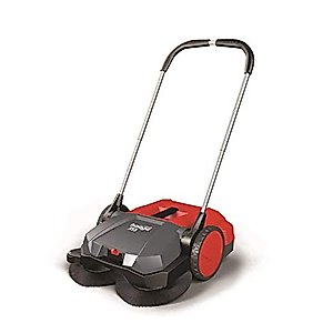BISSELL BigGreen BG355 Deluxe Triple Brush Push Power Sweeper, 21”, 9 gal Debris Container, 43" Height, 21" Width, Polypropylene, Green