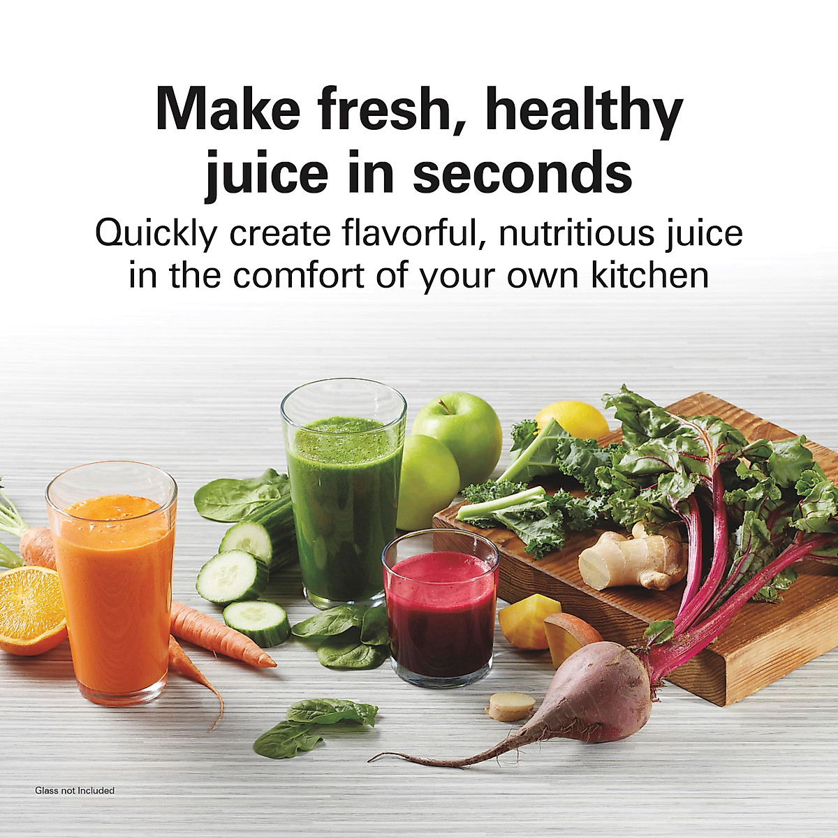 Hamilton Beach HealthSmart Juicer Machine, Compact Centrifugal Extractor, 2.4” Feed Chute for Fruits and Vegetables, Easy to Clean, BPA Free, 400W, Black and Gray (67502)