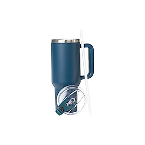 Sip+Sea Cayman 40 oz Stainless Steel Tumbler with Handle, Lid, and Straw | Double Wall Vacuum Insulated
