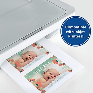 Printworks White Matte Photo Paper, 200 GSM/9.2 mil Cardstock Paper, Perfect for School and Craft Projects, 8.5 x 11, 100 Sheets (00568)