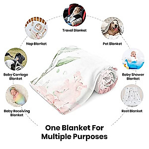 Personalized Baby Blanket for Girls Boys Custom Baby Blanket with Name Customized Name Receiving Swaddle Blanket for Infant Toddler Super Soft Fleece Blanket Kid Birthday Gift Color22,30"x40"