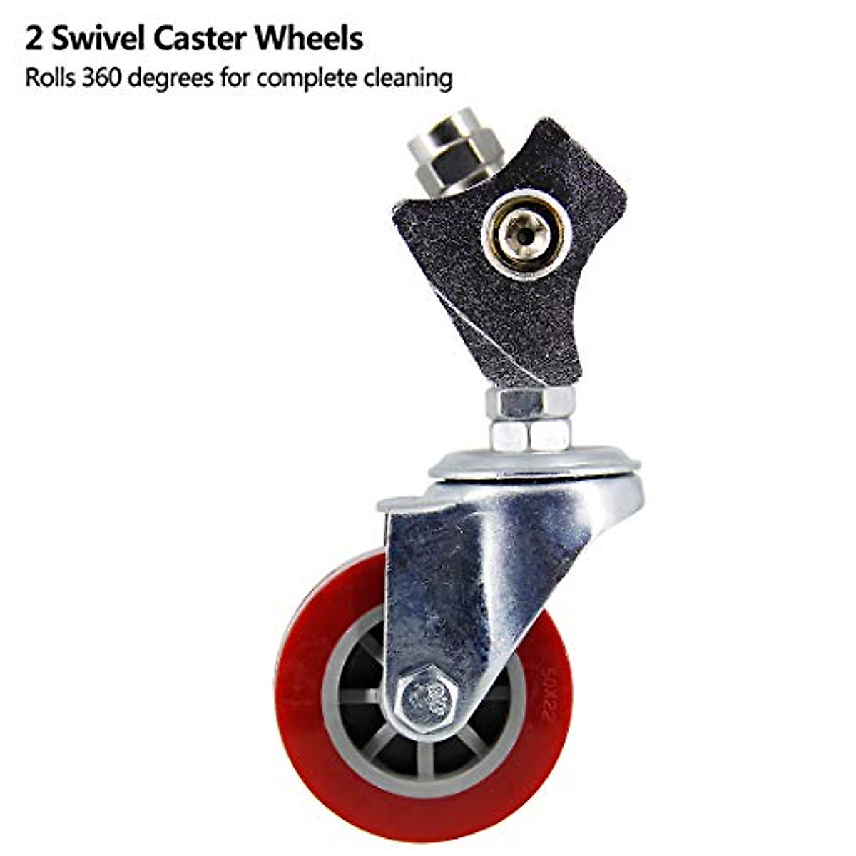 Twinkle Star 16 Inch Pressure Washer Undercarriage Cleaner, Under Car Water Broom with 16" Straight Extension Wand and 16" 45 Degree Curved Wand, 4000 PSI