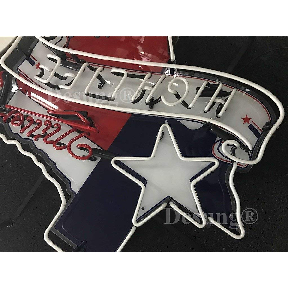 Desung 24"x20" Texas Millers High Life Neon Sign Light HD Vivid Printing Tech Handmade Man Cave Beer Bar Pub Lamp VD02