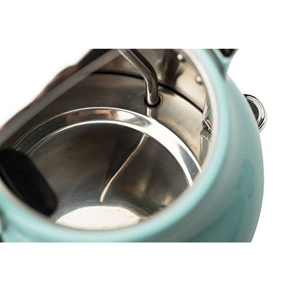 Haden 75004 Heritage 1.7 Liter (7 Cup) Stainless Steel Electric Kettle with Auto Shut-Off and Boil Dry Protection, Turquoise