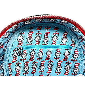 Loungefly Dr Seuss Cat in the Hat Cosplay Womens Double Strap Shoulder Bag Purse