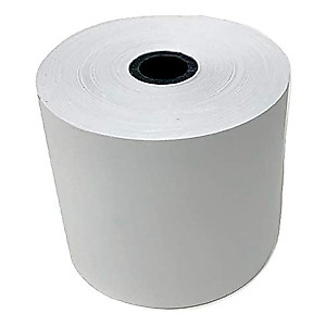 Monroe Systems for Business 15 Pound Bond Paper Rolls, Single Ply, 2 1/4" x150' for Cash Registers, Printing Calculators, Adding Machines and more! (12-Pack)