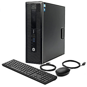 HP Desktop Computer 600 G1 ProDesk Small Form Factor SFF PC, Intel Quad Core i5 up to 3.60GHz,8GB Ram 500GB Hard Drive,WiFi,DVD,DP VGA Port,New Keyboard & Mouse Included, Windows 10 Pro (Renewed)