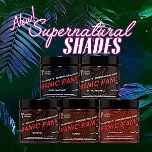 MANIC PANIC Bat Outta Hell Dark Brown Hair Dye - Supernatural - Semi Permanent Dark Espresso Brown Hair Color For Women And Men - Vegan, PPD & Ammonia Free (4oz)