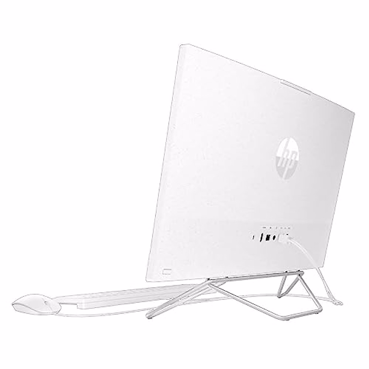 HP 24-CB100 2023 All-in-One Desktop 24 inch 10-Core 12th Intel Core i5-1235U Intel Iris Xe Graphics Graphics 64GB DDR4 4TB SSD WiFi 6E RJ45 LAN Windows 11 Pro White Wireless KB w/ONT 32GB USB