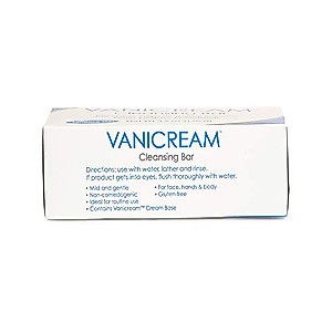 Vanicream Cleansing Bar | Fragrance, Gluten and Sulfate Free | For Sensitive Skin | Gently Cleanses and Moisturizes, 3.9 Ounce (Pack of 12)