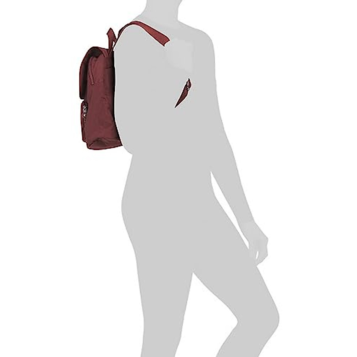 Kipling Women's Marigold Small Backpack, Adjustable, Removable Crossbody Strap, Nylon Travel Organizer, Intense Maroon B, 9''L x 11.75''H x 5''D