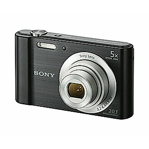 Sony Cyber-Shot W800 Compact Digital Camera (Black) with Lowepro Santiago 20 II Case and 32GB SD Card Bundle (3 Items)