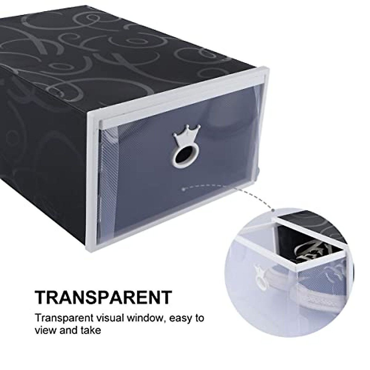 Cabilock SNEAKER SHOE CONTAINERS- Large capacity, thickened and durable.