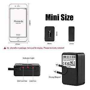 Zeerkeer Mini GPS Tracker for Vehicles Hidden Magnetic Mini GPS Locator Real-time Anti-Theft Micro GPS Tracking Device with App for Cars, Kids, Elderly, Wallet, Luggage