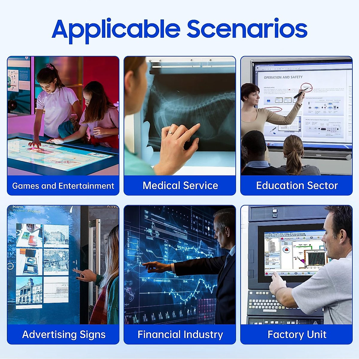 40 Inch Infrared Touch Frame 20 Points IR Touch Screen Panel with USB Infrared Touch Screen Overlay Suitable for Touch Monitor TV Frame, Touch Whiteboard Digital Signage, Kiosks, Automation Retailers