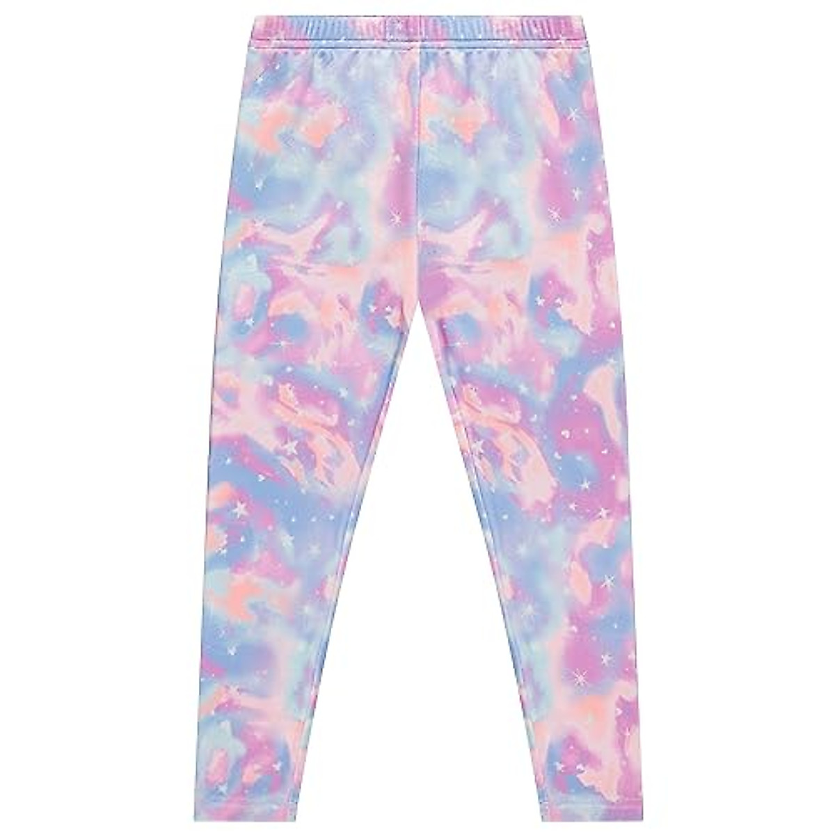 BTween 4-Piece Girls' Velour Pajama Sets - Girls' Sleepwear, Long Sleeve Shirts, PJ Legging Pants - Graphic Pajamas for Girls Hearts/Tie Dye Pajamas for Girls, Size 7