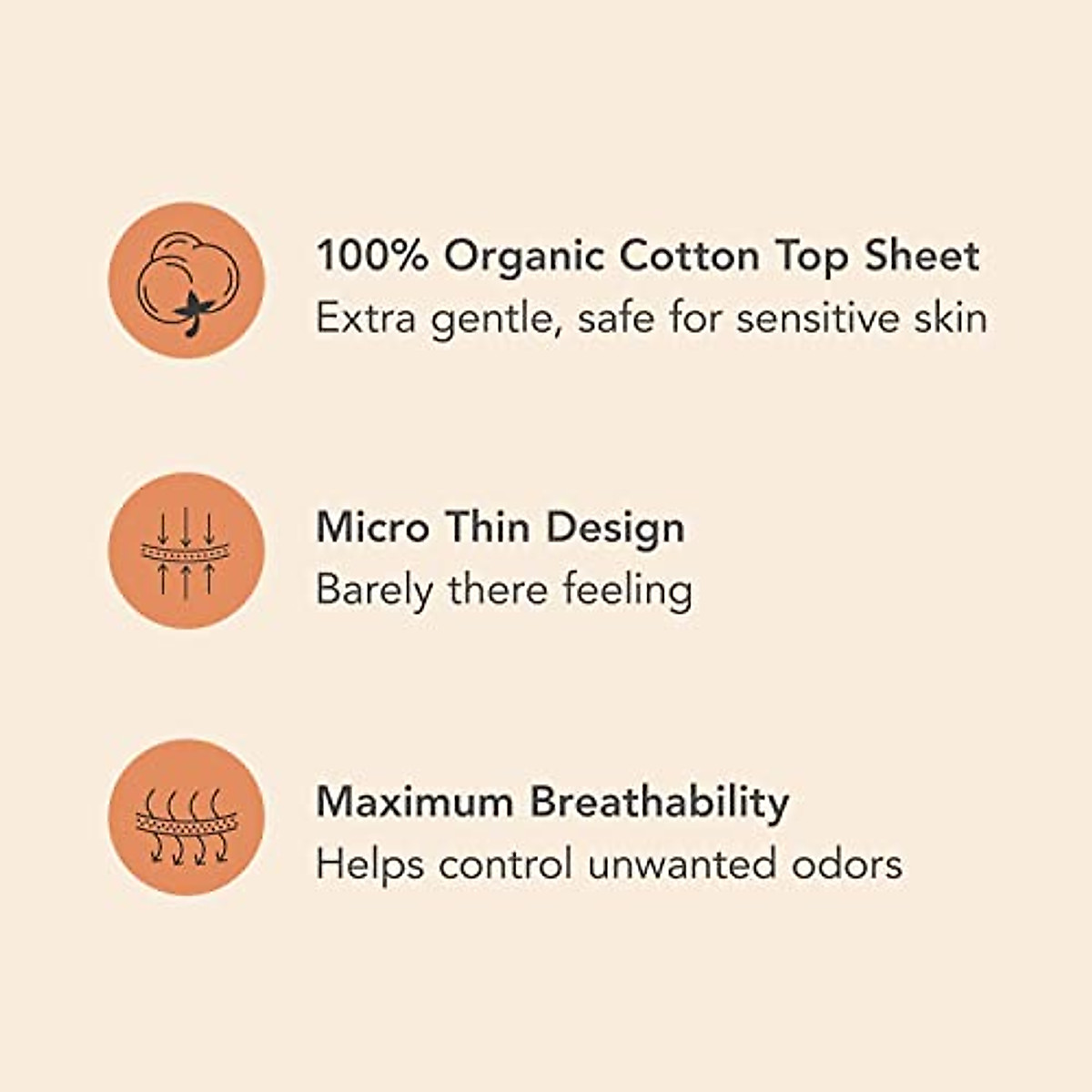 Rael Panty Liners for Women, Organic Cotton Cover - Thin Pantiliners, Light Absorbency, Unscented, Chlorine Free (Micro Thin, 140 Count)