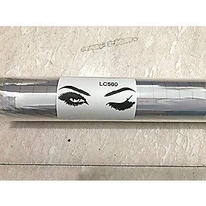 DXLING 49.2inch Large Beauty Salon Eyelash Wall Decor Stickers Make Up Store Home Decoration Murals (LC560 Black）