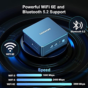 GEEKOM Mini PC Mini IT13, 13th Gen Intel i9-13900H NUC13 Mini Computers(14 Cores,20 Threads) 32GB DDR4/2TB PCIe Gen 4 SSD Windows 11 Pro Desktop PC Support Wi-Fi 6E/Bluetooth 5.2/USB 4.0/2.5G LAN/8K