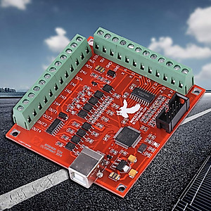 DIY CNC Controller Card, USB 4-Axis Linkage Mach3 Stepper Motor Motion Control Card, 100Khz Motion Controller Card Board for CNC Engraving
