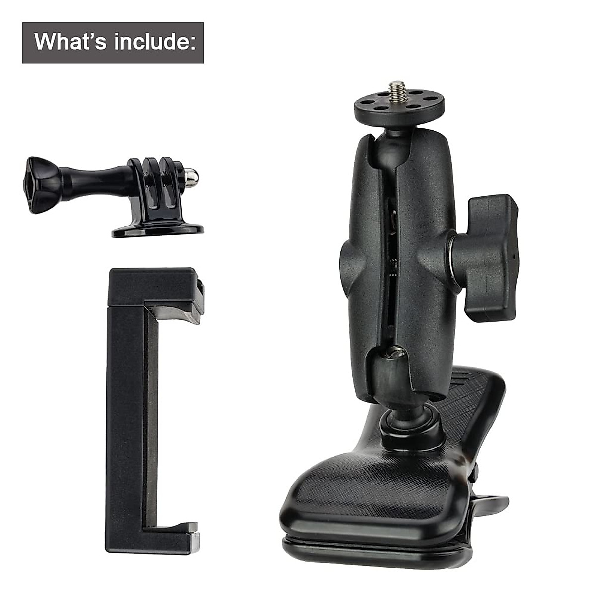 POWRIG Guitar Phone Holder Mount, Action Camera Mount for Guitar