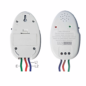 LuxHeat Radiant Floor Heat Installation Cable Monitor, Instant Alarm, Screamer. Monitors Heaters Continuity and Insulation During Floor Installation. Compatible With All Electric Underfloor Heating