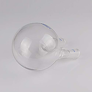 Labasics Glass 1000ml 2 Neck Round Bottom Flask RBF, with 24/40 Center and Side Standard Taper Outer Joint, 1000ml