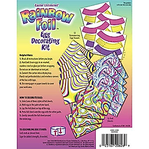 RAINBOW FOIL Easter EGG DECORATING KIT
