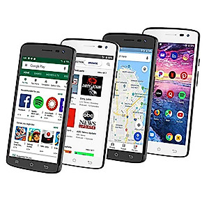 RCA Q2 Android 9.0 Pie, 5.0" HD, 4G LTE, 16GB, 8MP 5MP Dual Camera, Dual Sim, Unlocked Smartphone (Black)