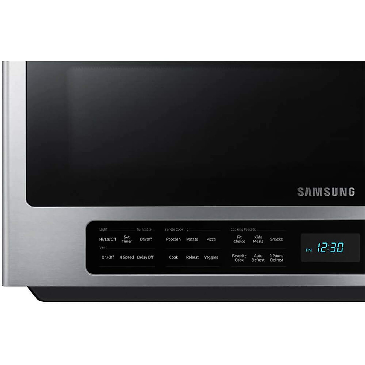 SAMSUNG ME21R7051SG 2.1 cu. ft. Over-the-Range Microwave with Sensor Cooking in Fingerprint Resistant Black Stainless Steel