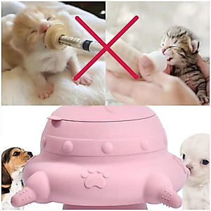 Puppy Milk Feeder, Miracle Nipple Kitten Pacifier Feeder, Rabbit Kitten Bottles for Nursing, Multiple Puppies Pet Feeder Station, Newborn Puppy Bottles for Nursing, Incubator Nipple for Puppy Supplies