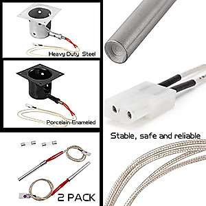 2-Pack 120V 200W Ignited Rod Replacements for Treager Pit Boss Pellets Grill/Smoker Parts