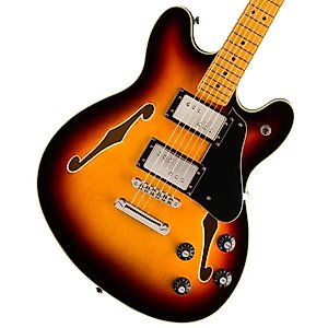 Squier Classic Vibe Starcaster Electric Guitar, with 2-Year Warranty, 3-Color Sunburst, Maple Fingerboard