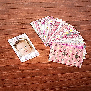 Fujifilm instax Mini Instant Film (20 Exposures) + 20 Sticker Frames for Fuji Instax Prints (Baby Girl)
