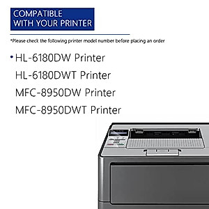 VASERINK 2-Pack (1Toner+1Drum) Compatible TN-780 Toner Cartridge and DR-720 Drum Unit Replacement for Brother HL-6180DW 6180DWT MFC-8950DW 8950DWT Printer