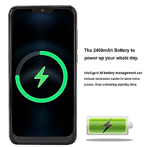 ASHATA I13 Pro Max Unlocked Android Smartphone Celular, 6.1in FHD Screen Face Unlock Mobile Phone, 1GB RAM 16GB ROM, Camera Front 2MP Rear 5MP, 3G Net Cellphone, 2400mAh