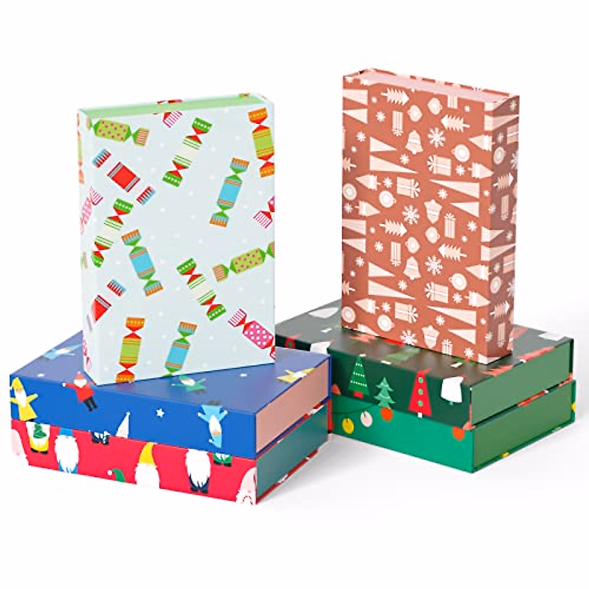 Christmas Gift Box 14" X 9.5" X 2.3" with Magnetic Closure, Perfect Design for Gift Wrapping, Christmas, Thanksgiving, Father'S Day, Mother'S Day Gift Boxes and Ideal for All Kinds Of Holiday Gifts